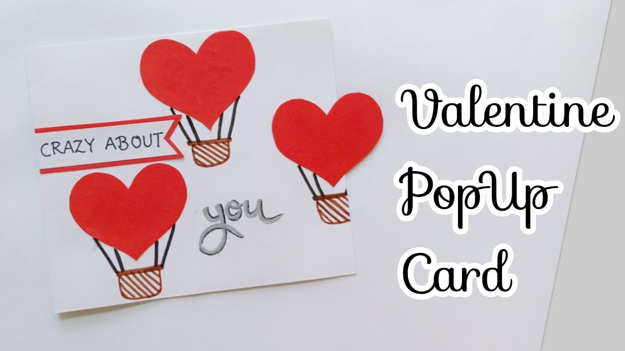Valentine Pop Up Heart Card/Handmade Valentine Day Card/How to make ...