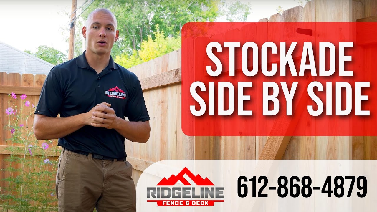 STOCKADE SIDE BY SIDE FENCE: Build Overview - YouTube