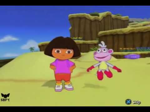 DORA THE EXPLORER CLEAN UP THE BEACH 3D CARTOON GAMEPLAY NICK JR ...