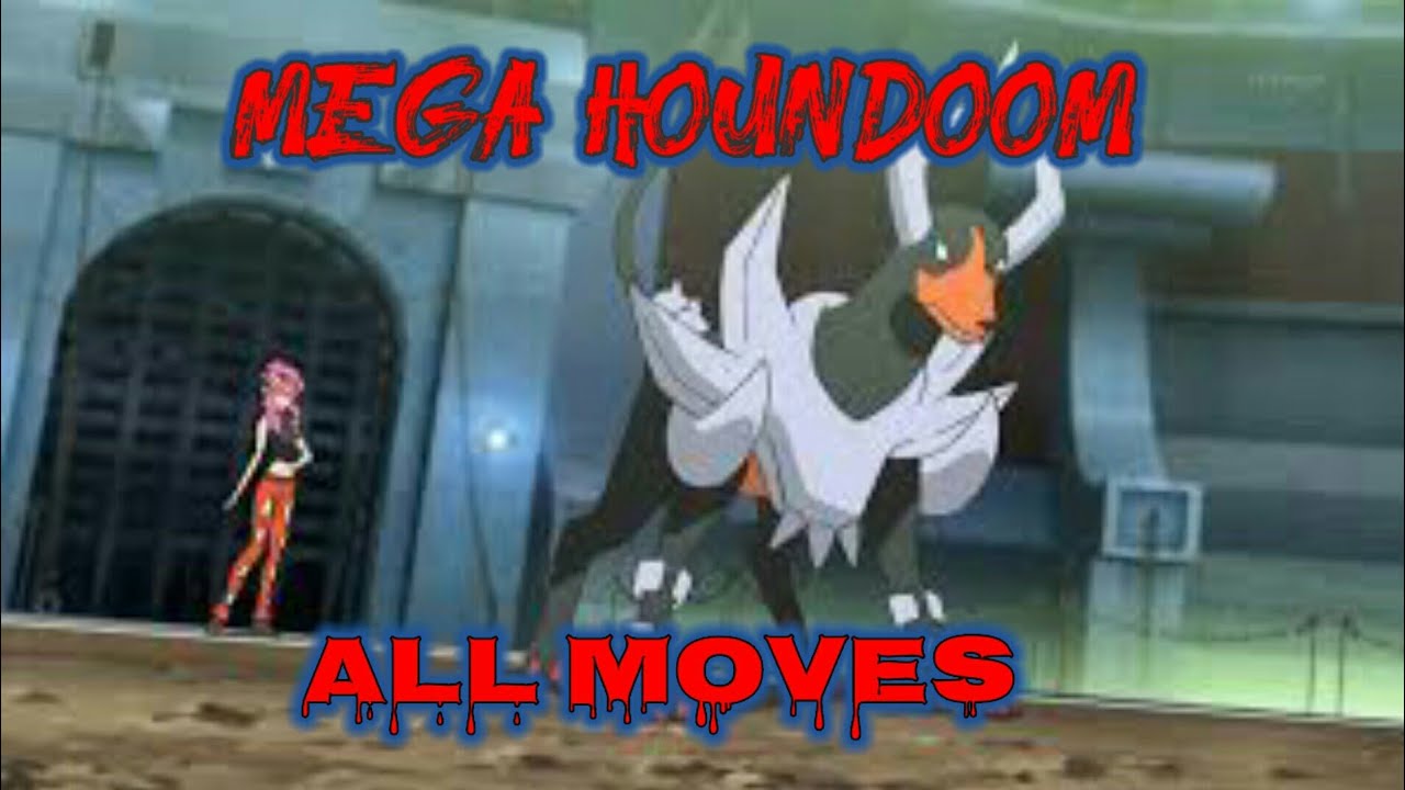 Mega Houndoom all Attacks & Moves (Pokemon) @pokeamourshippings7696 ...