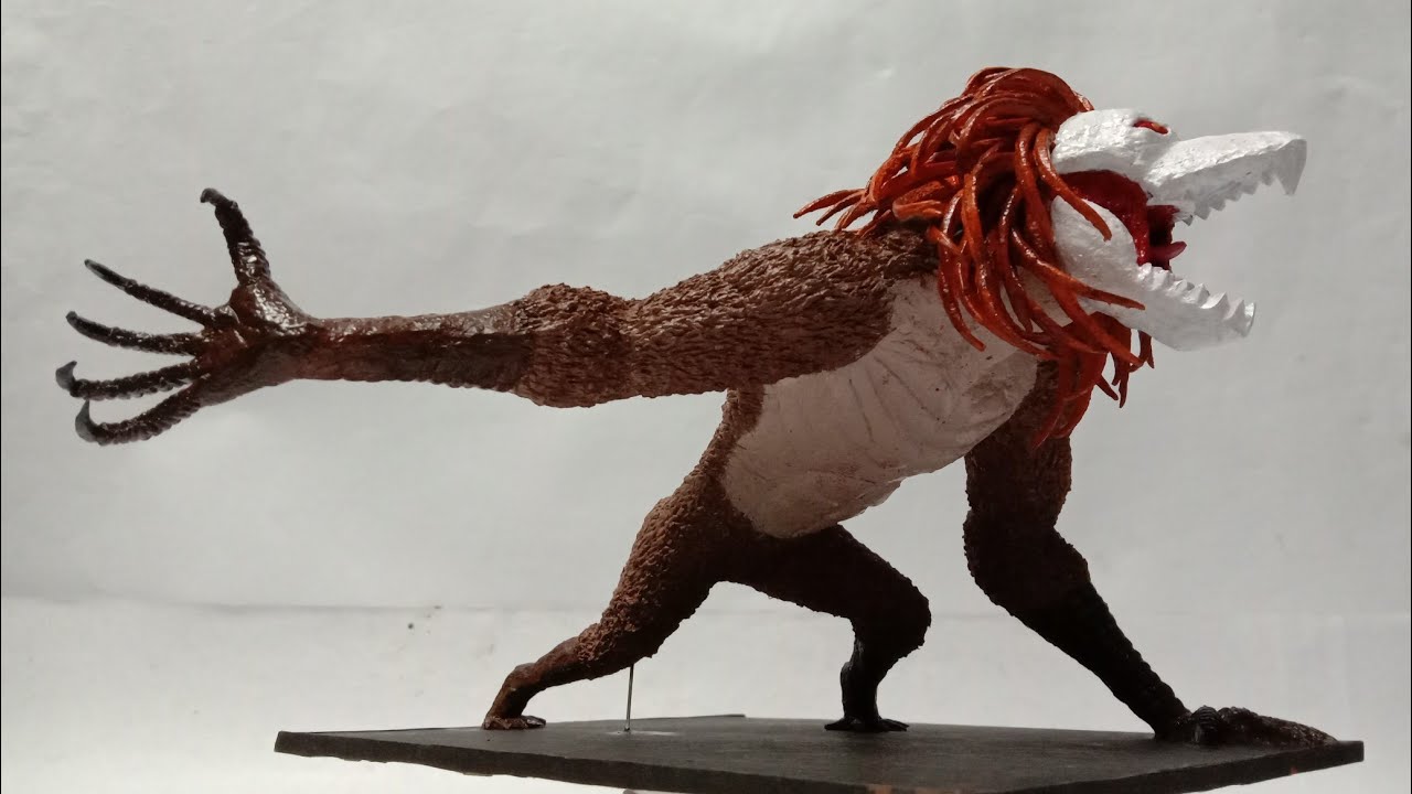 Sculpting Falco's Jaw Titan with paper | Shingeki no kyojin | Attack on ...