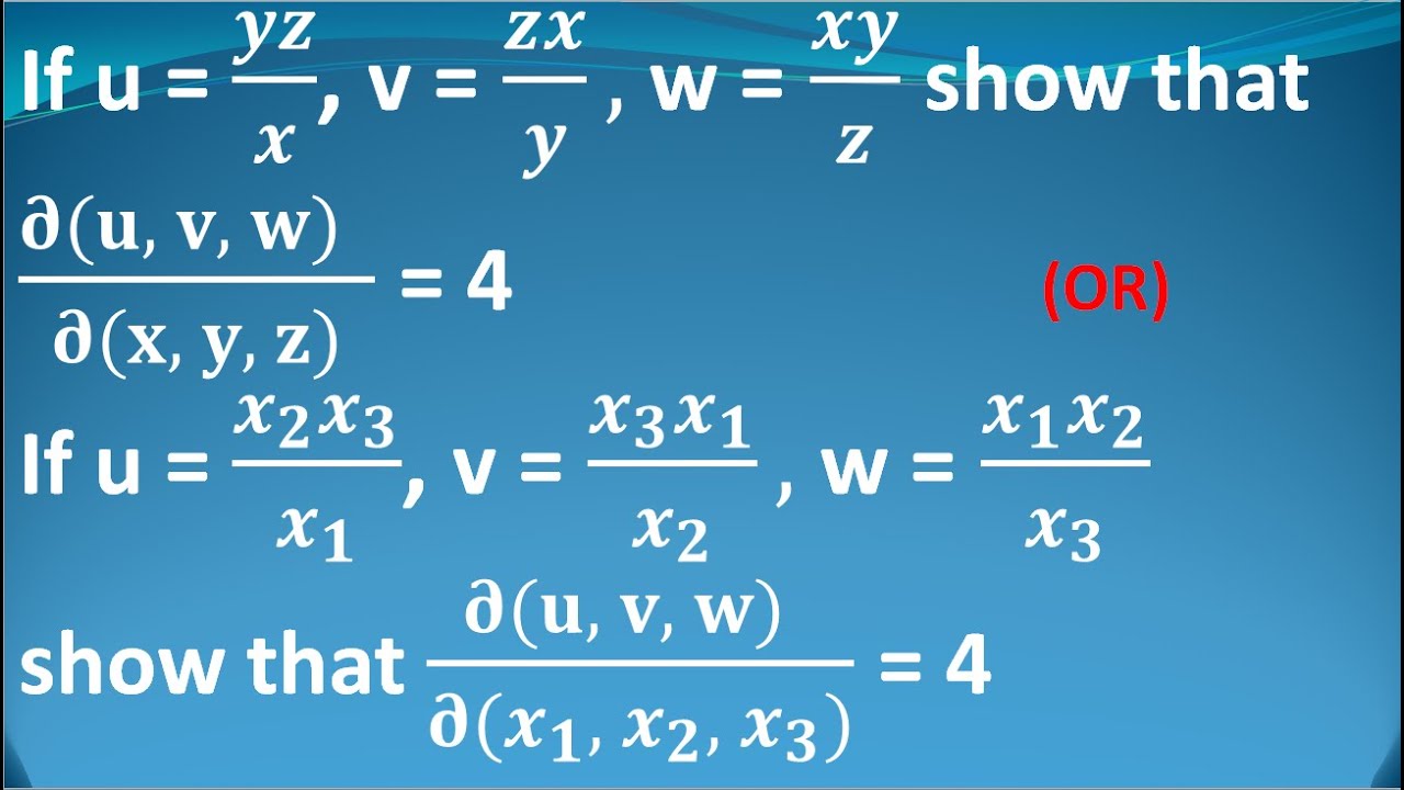 If U Yz x V Zx y W Xy z Show That u V W x Y Z 4 if-u-yz-x-v-zx-y-w-xy-z-show-that-u-v-w-x-y-z-4