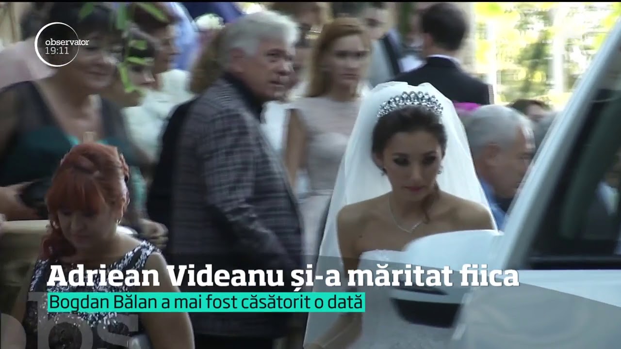 Adrian Videanu şi-a măritat fiica - YouTube