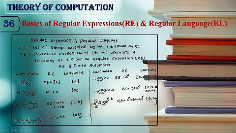 Regular Expression:Theory of Computation - YouTube