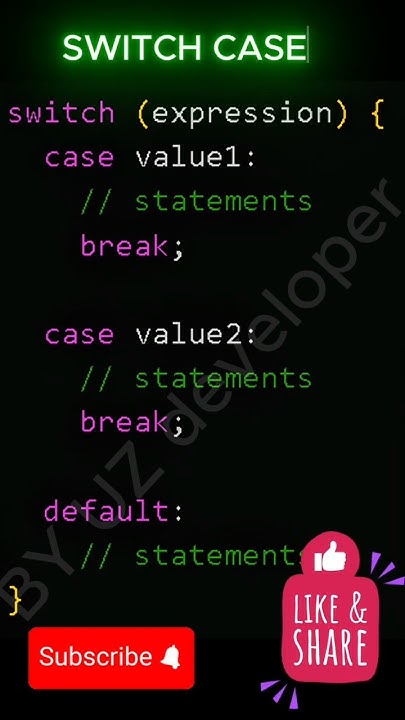 Switch Case in Dart | Dart Programming Shorts | Learn Fast with Example - YouTube