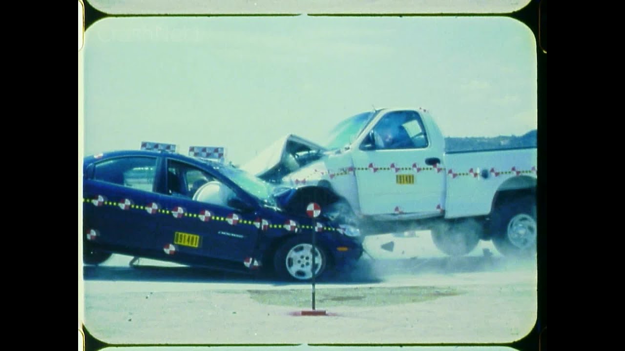 Ford F150 vs Dodge Neon | 2001 | Truck into Stationary Car Crash Test ...