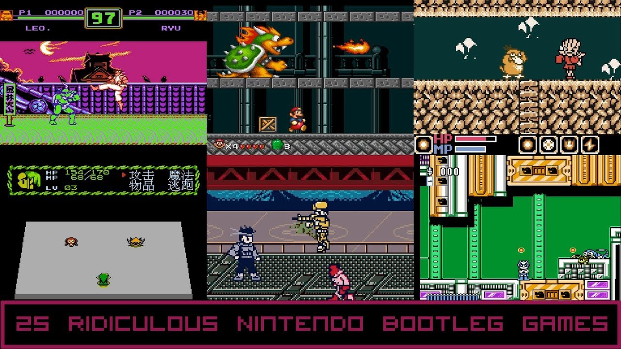 25 Ridiculous Nintendo Bootleg Games - YouTube
