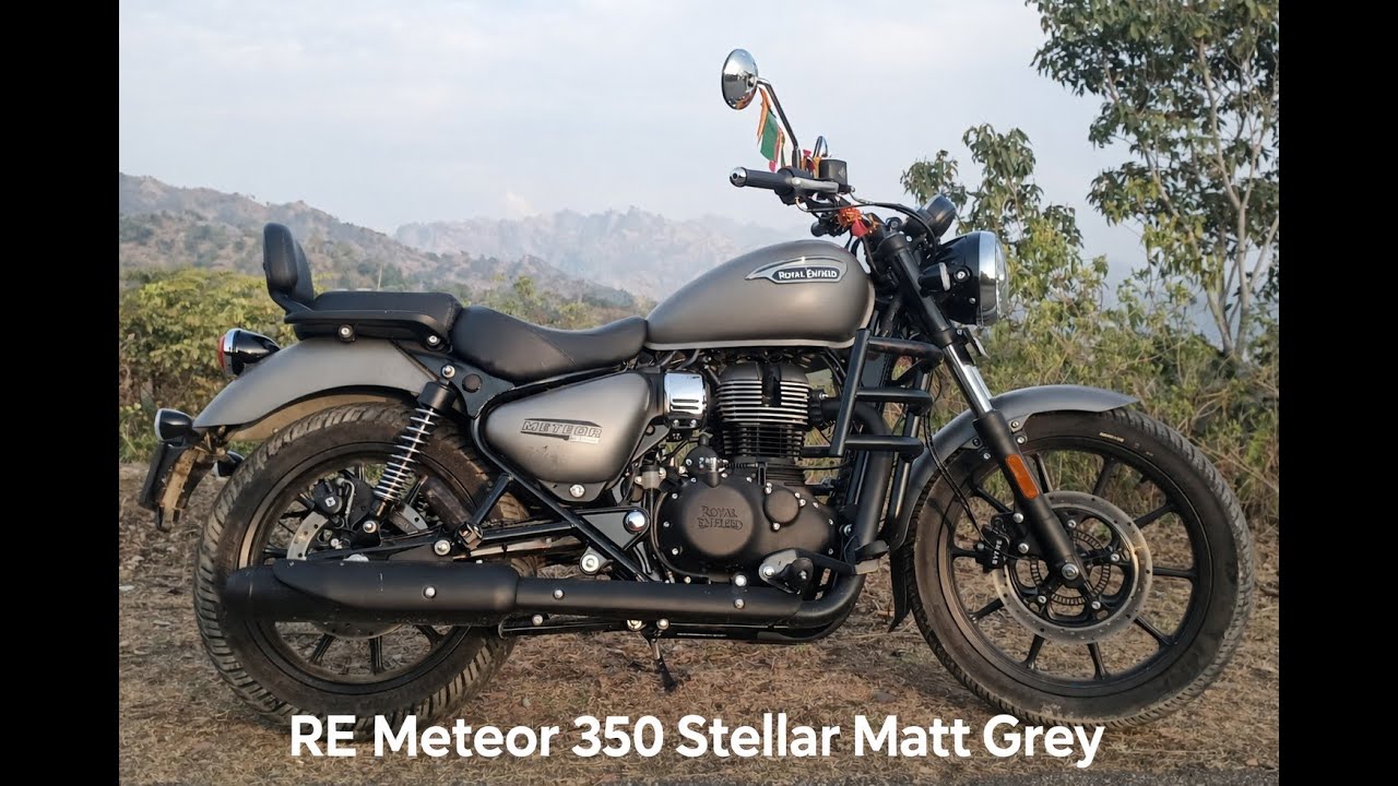 RE Meteor 350 Stellar Matt Grey | Where Comfort Meets the Mountains ...