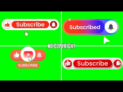 4K subscribe green screen || subscribe bell intro no copyright