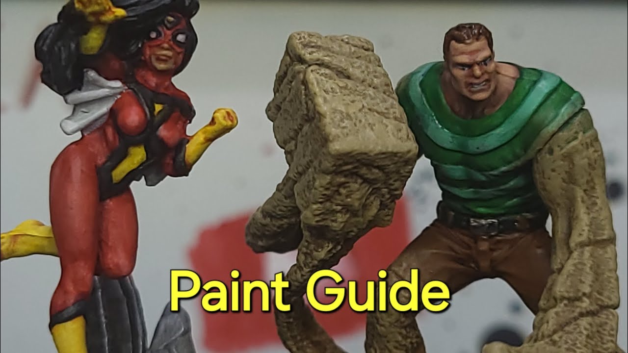 Marvel Zombies Spider Woman & Sandman Painting Guide - YouTube