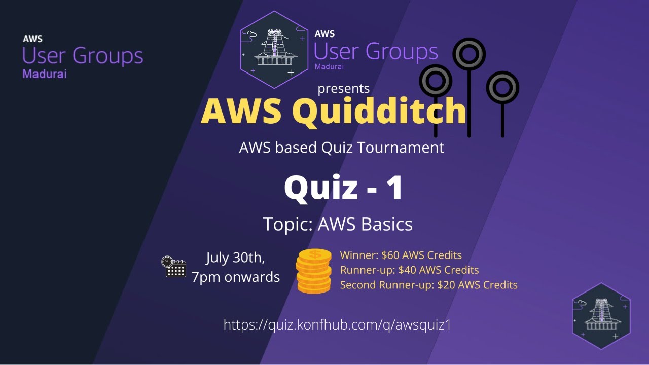 AWS Quidditch - Quiz 1 | AWS User Group Madurai - YouTube