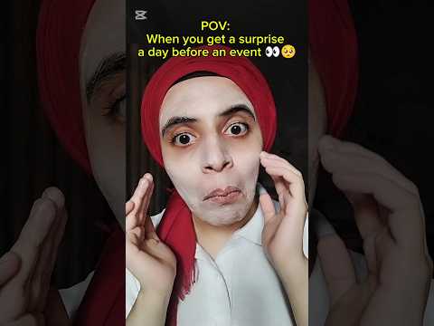 can you relate? #relatable #meme #trendy #shorts #skincare #surprise #acne #pimple #event #hijab