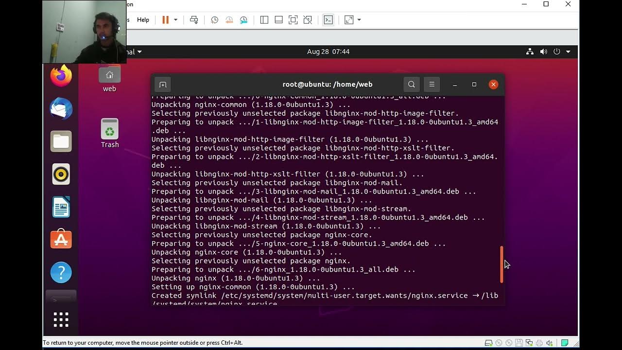 CARA SETTING WEB SERVER MENGGUNAKAN NGINX DI UBUNTU SERVER 20.04 - YouTube