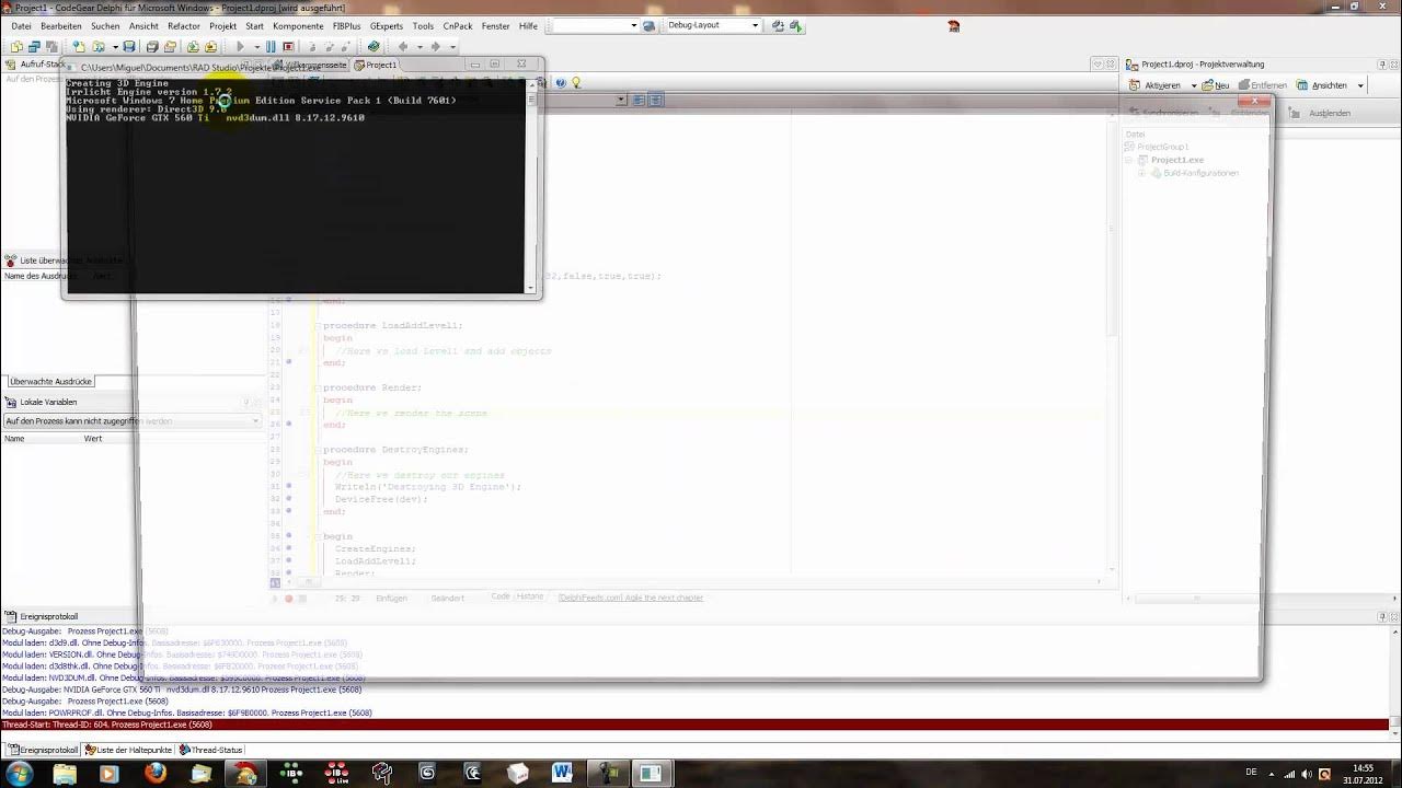 Delphi Tutorial: 3D Games with Irrlicht #1 - YouTube