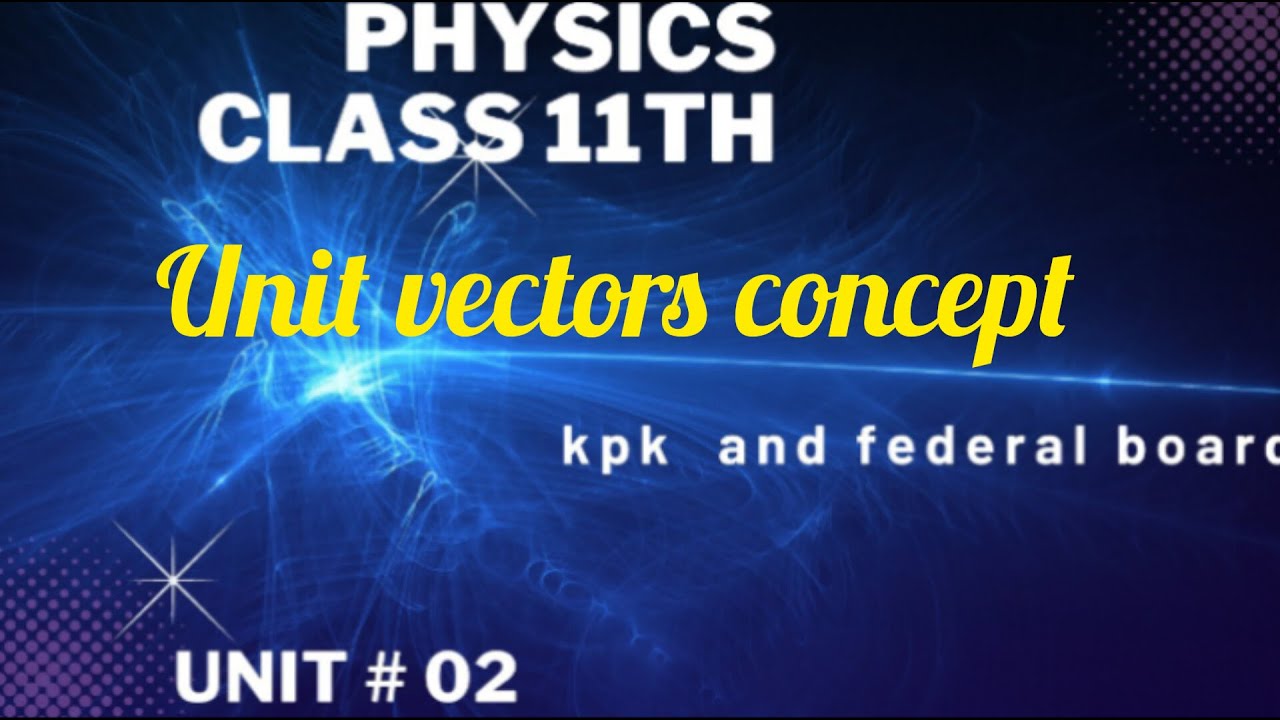 Unit vectors||Physics Class 11th Unit vectors kpk board and federal ...