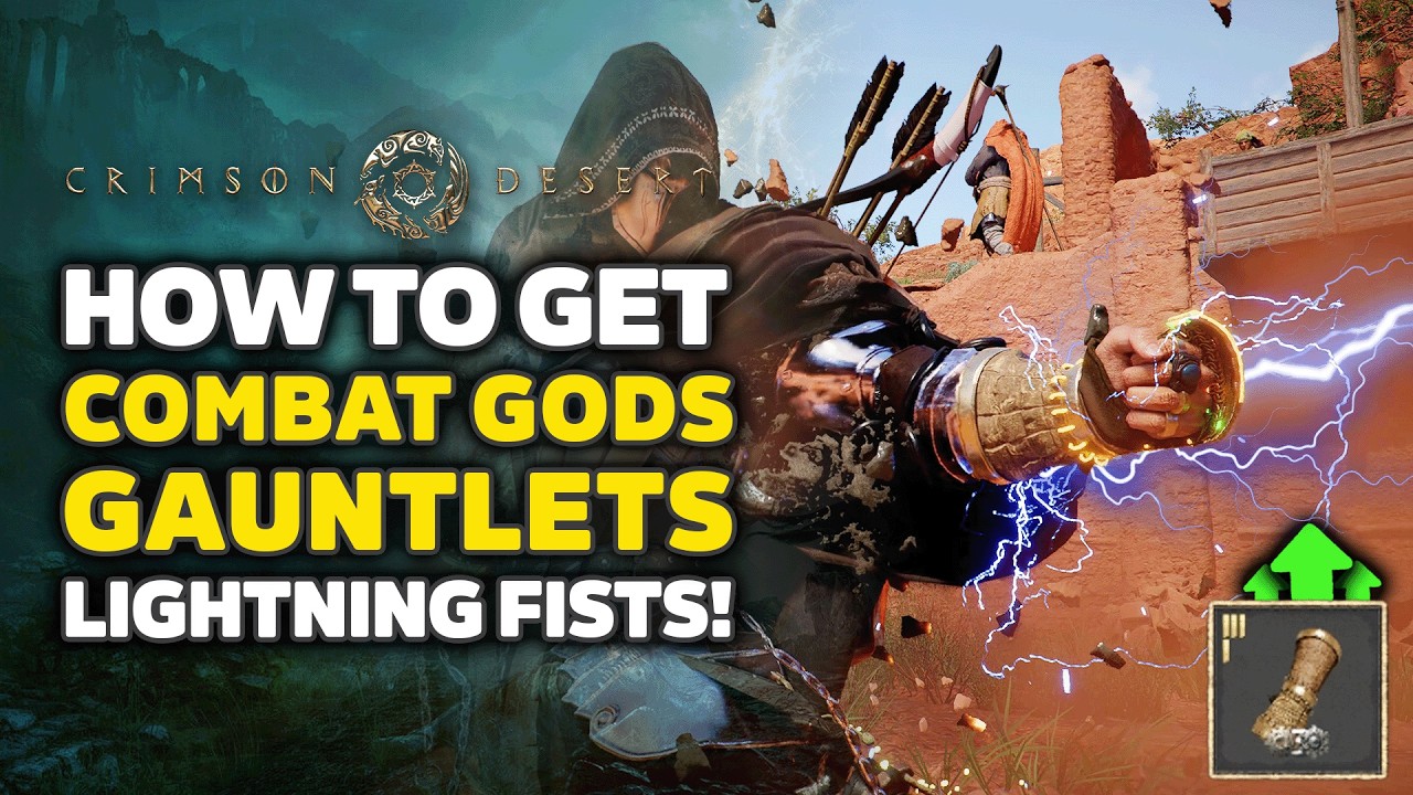Crimson Desert How To Get Combat Gods Plate Gloves - Lightning Gauntlet ...