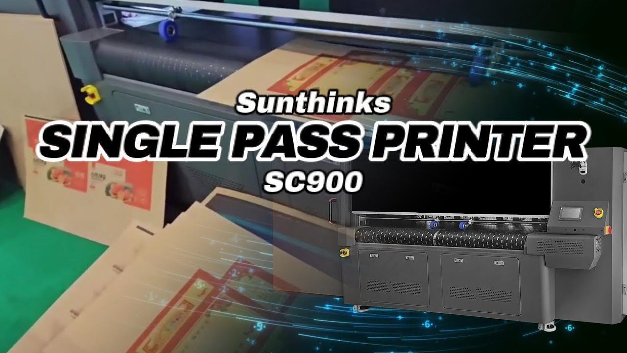 SC900 Large Size Single Pass Digital Carton Printer For Corrugated ...