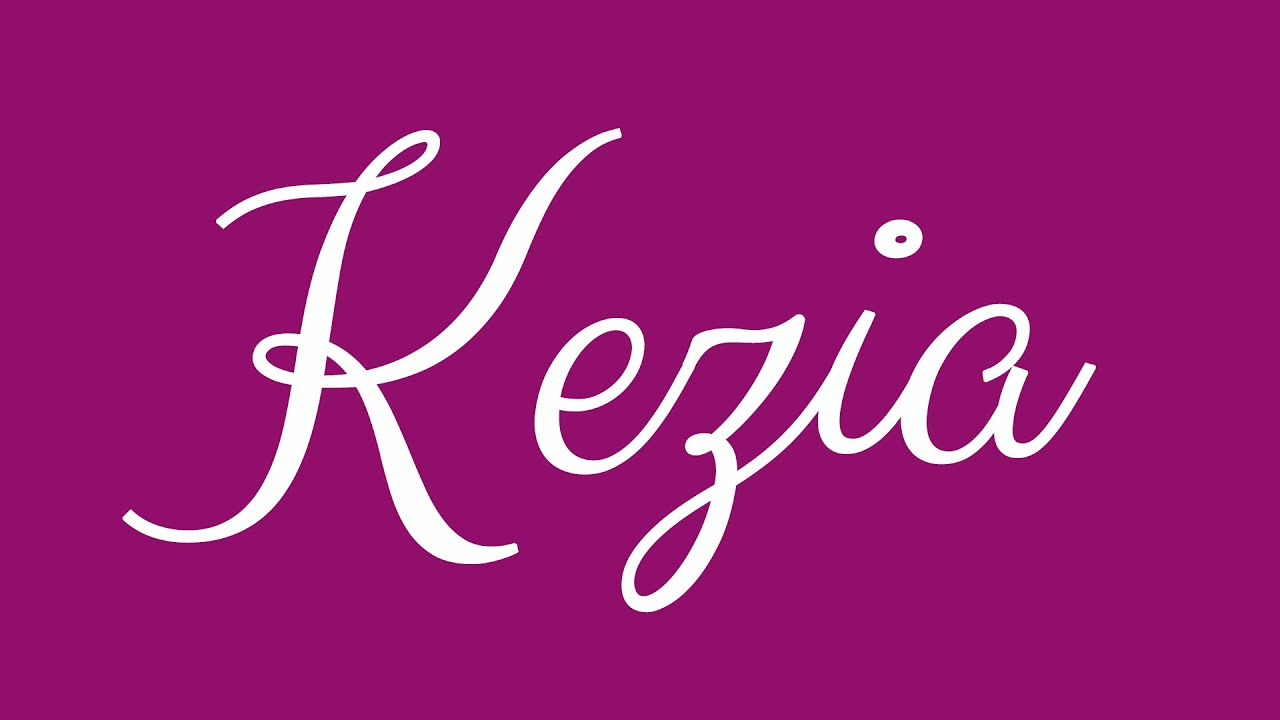 Learn how to Sign the Name Kezia Stylishly in Cursive Writing - YouTube