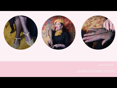 Seamed Fishnet tights by What Katie Did