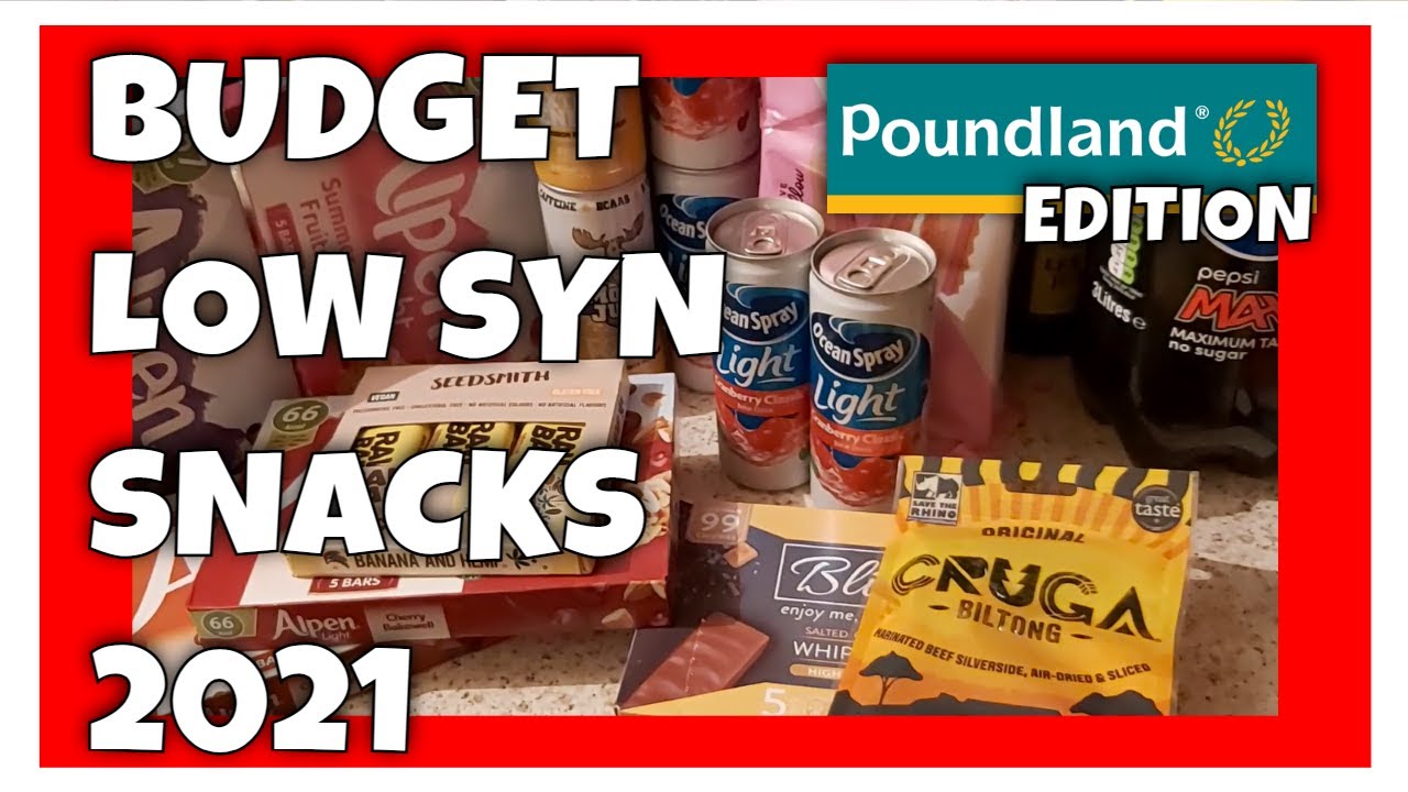 Low Syn Snacks MINI HAUL from Poundland - Low calorie diet snacks ...