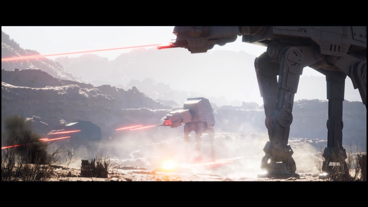 Star Wars AT-AT Walkers in Unreal Engine - Fighting Animation - YouTube