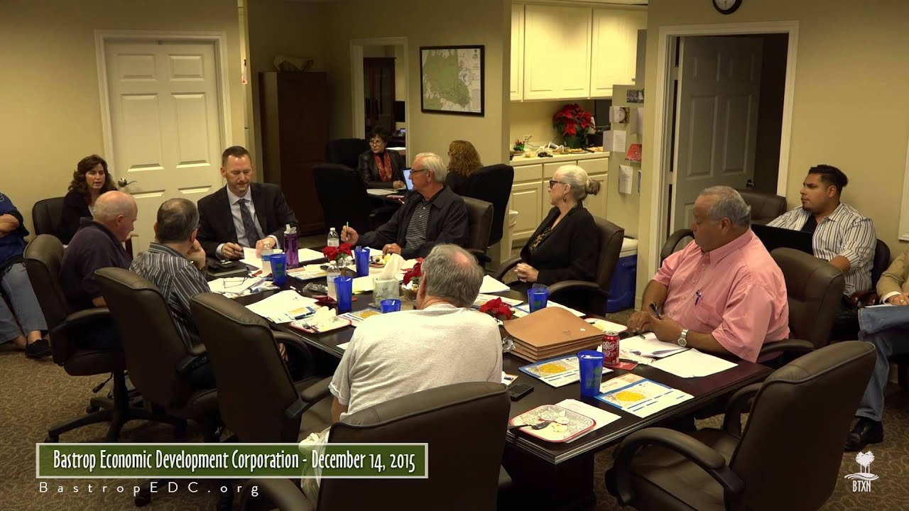 Bastrop EDC Meeting - December 14, 2015 - YouTube