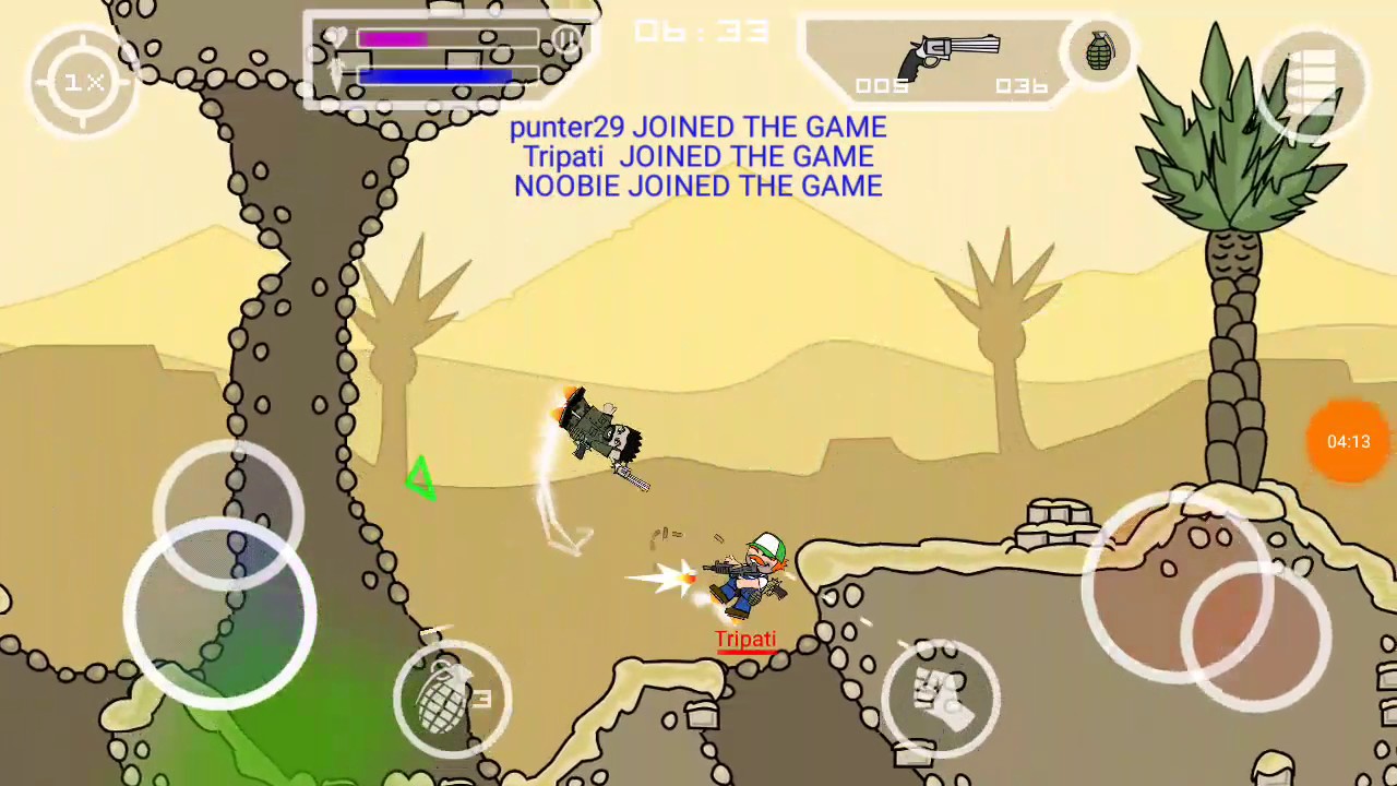 Gameplay of Mini Militia multiplayer - YouTube