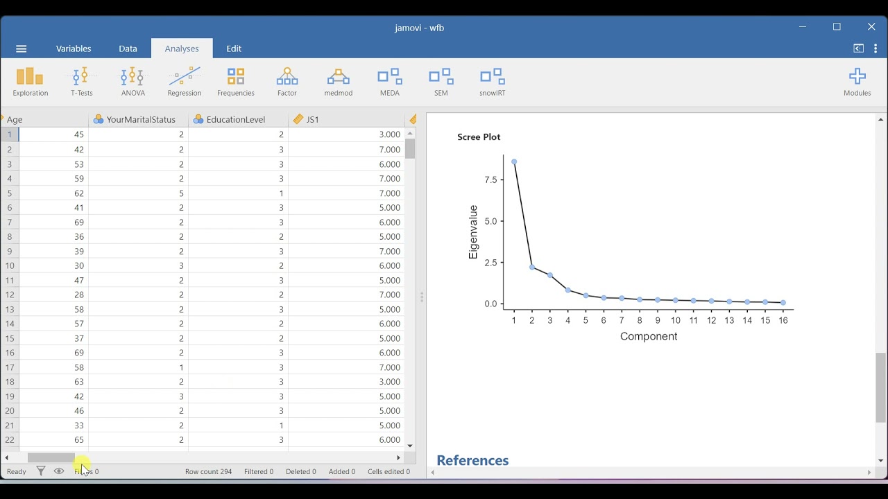 Principal Component Analysis (PCA) using JAMOVI - YouTube