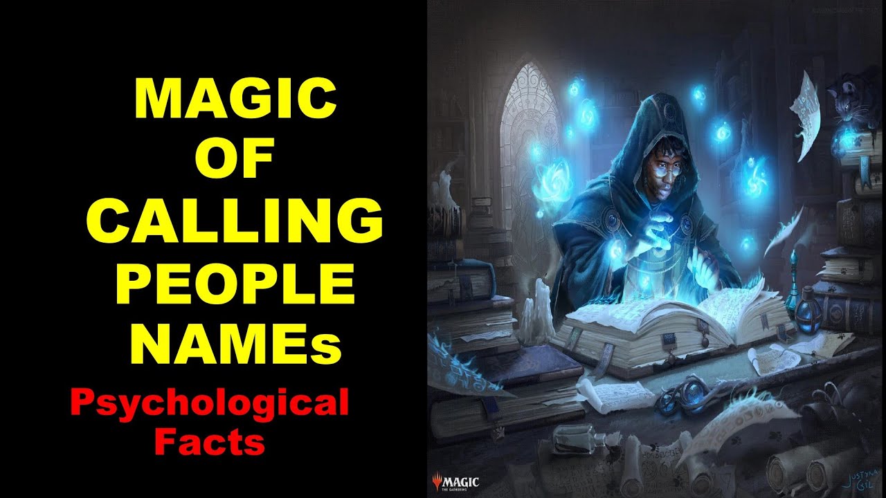 The magic of calling people by their names. see how valued u are ...