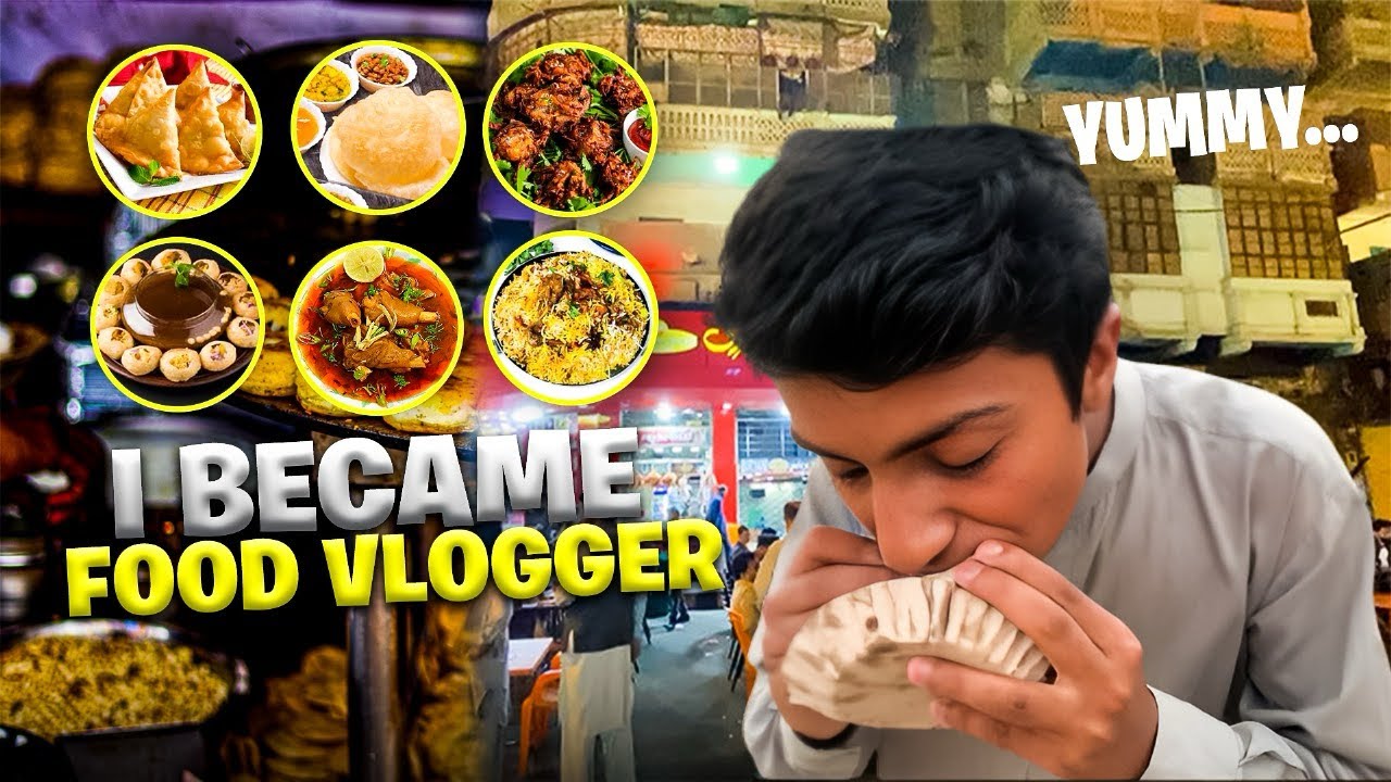 I Become Street Food Vloger😅| famous food TRY kia | SHAYAN JAHANGIR ...