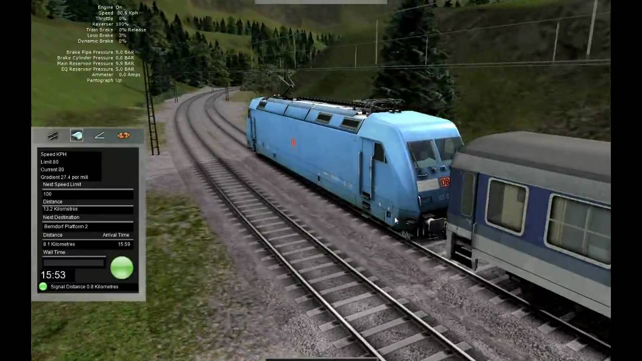 Rail Simulator 2: RailWorks. Dissen-Berndorf with DB-101!! - YouTube