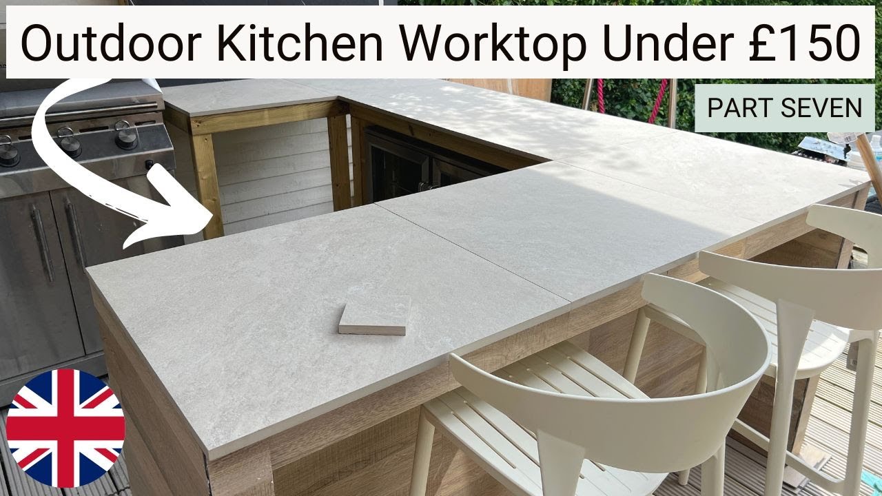 Outdoor Kitchen Worktop UNDER £150 !! - YouTube