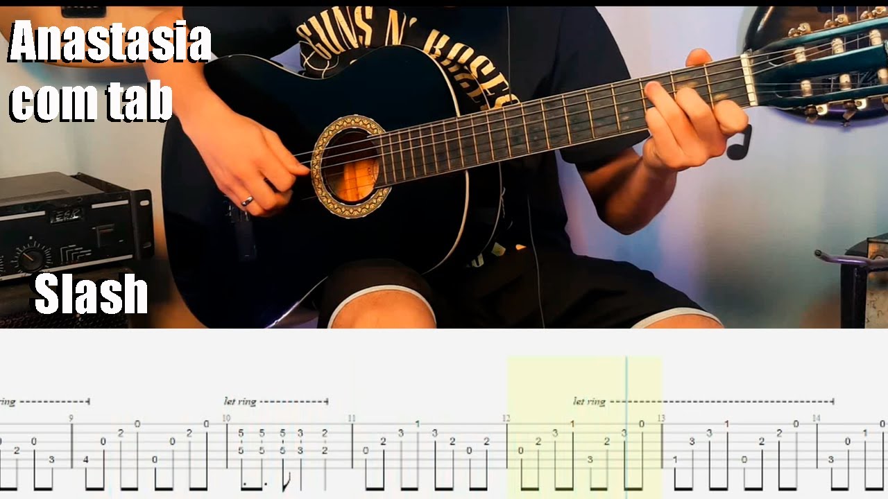 Anastasia - Slash [tab intro] AULA DE VIOLÃO - YouTube