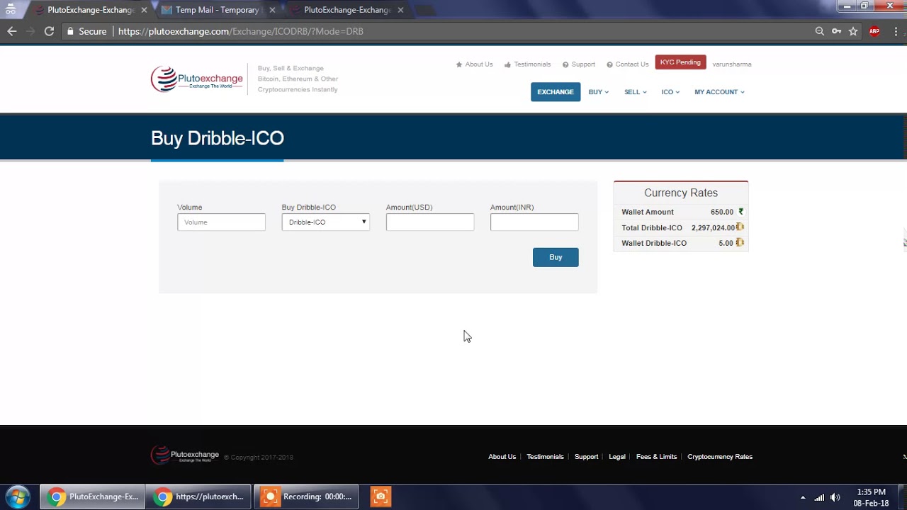 How to purchase dribble from Pluto Exchange - YouTube