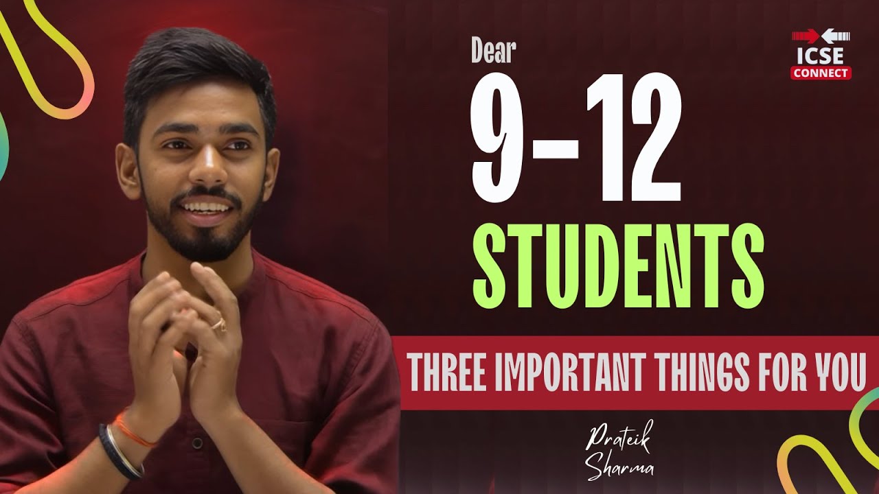 You are the builder of your future and we are with you in this | ICSE ...