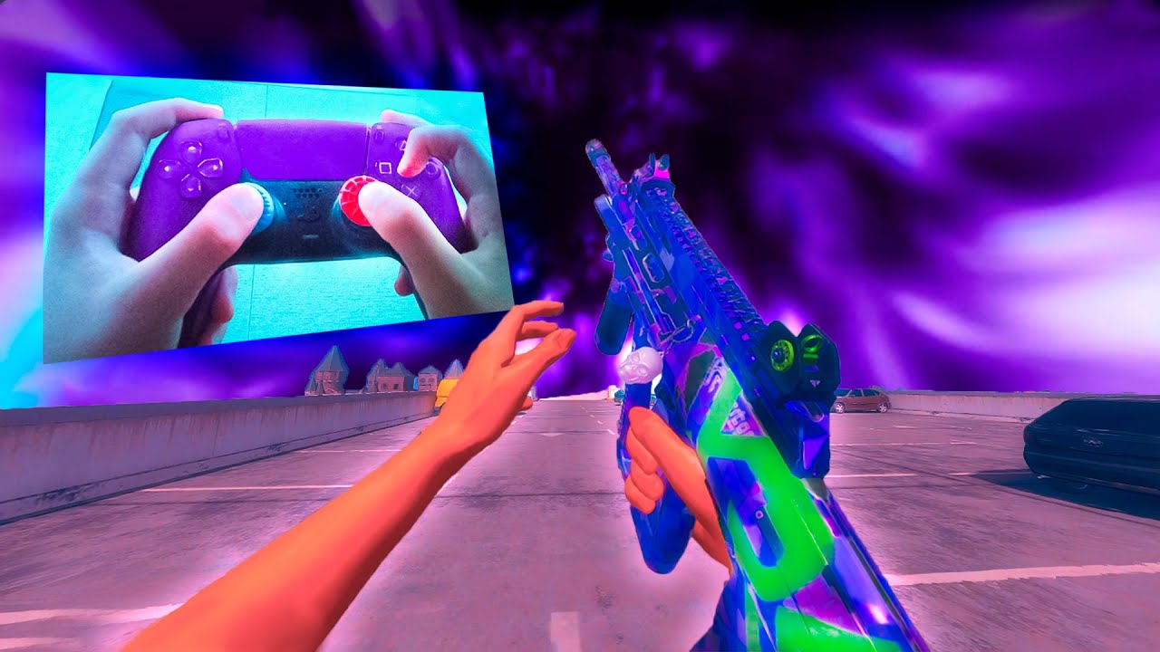 Purple PS5 Controller Movement + Claw Handcam 💜 - YouTube