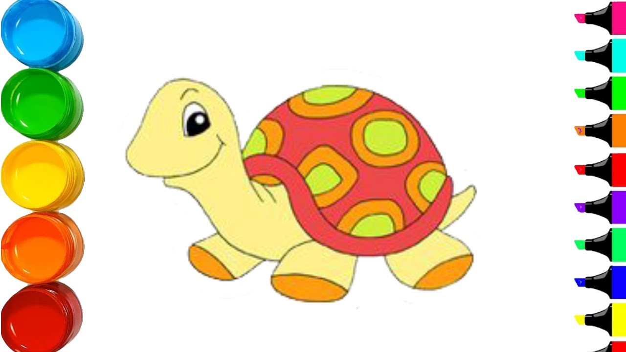 How to draw a turtle very easy step by step | Drawing turtoise and ...