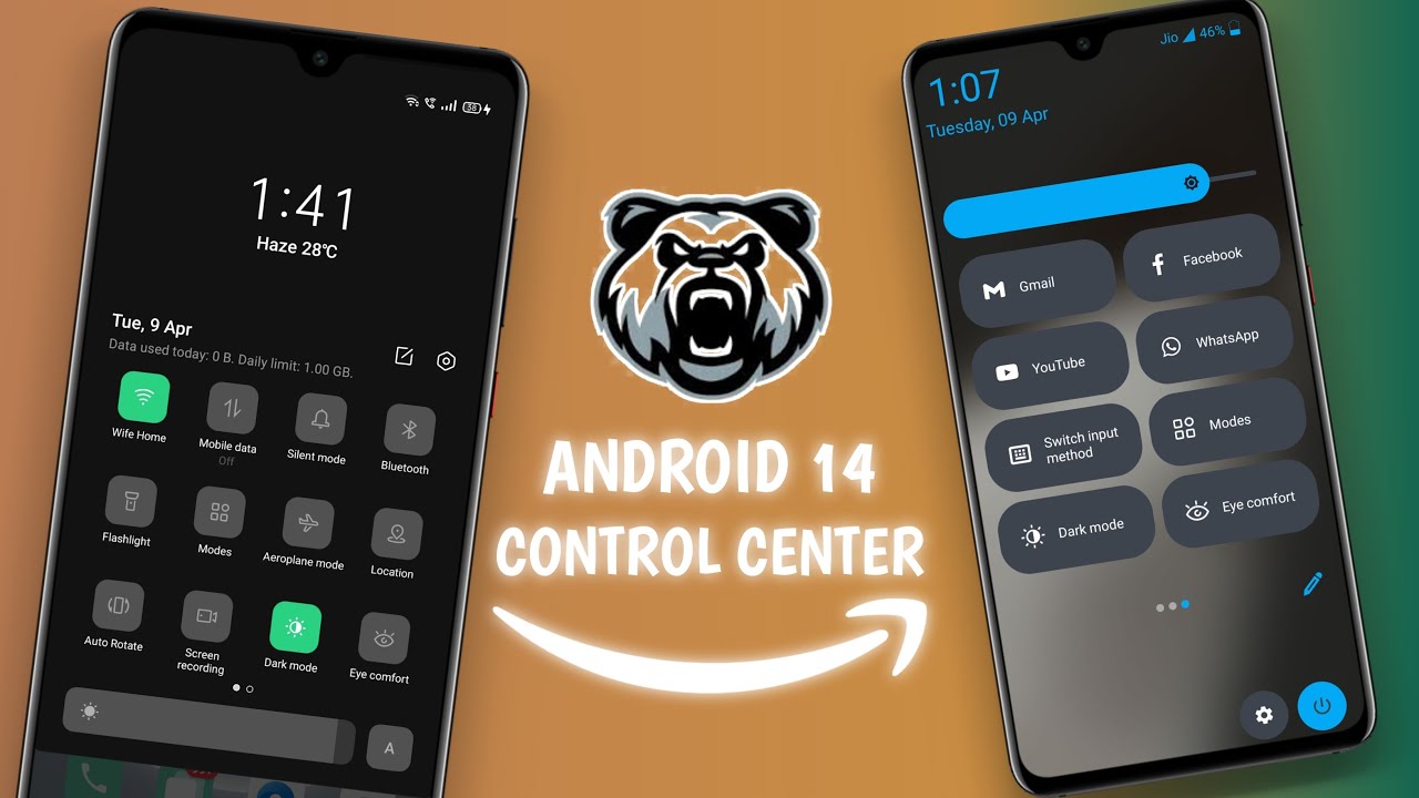 Android 14 Control Center For All Android Smartphone?? - YouTube