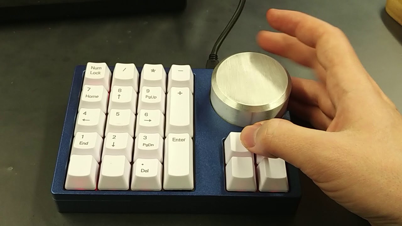 mecNumpad - Homemade keypad - Rotary clicks - YouTube