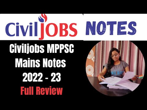 MPPSC Mains Notes 2022-23 || Civiljobs MPPSC Mains Notes Review ...