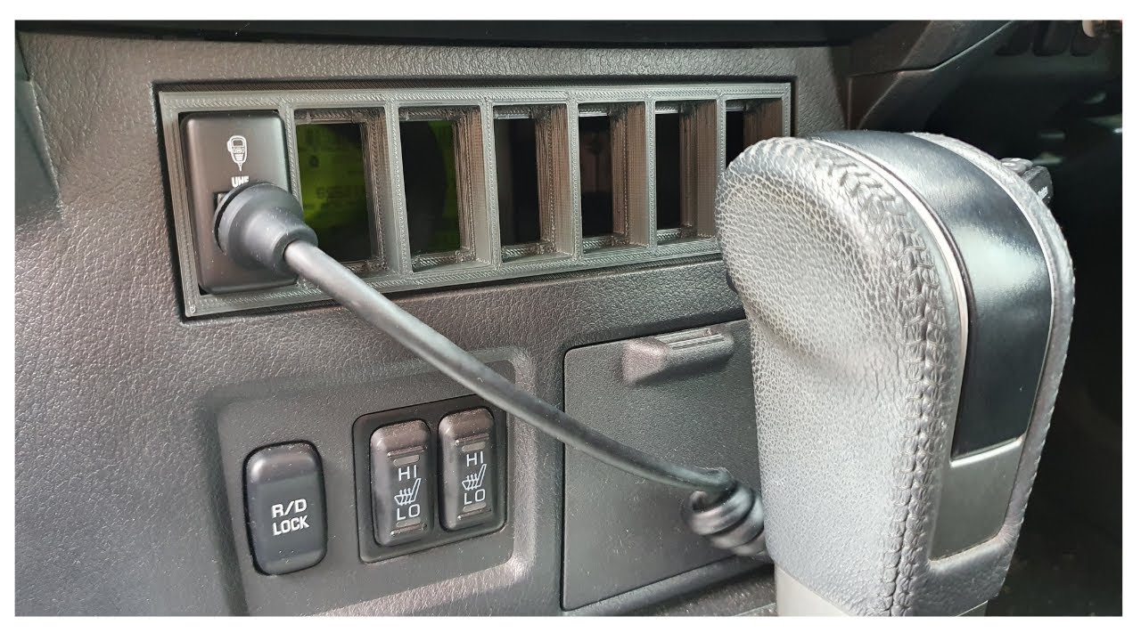 Mitsubishi Pajero - switch panel install - YouTube