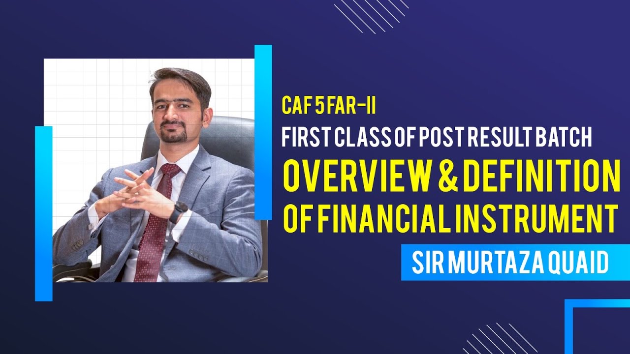 Lecture 1 - Overview and Definition of Financial Instrument - YouTube