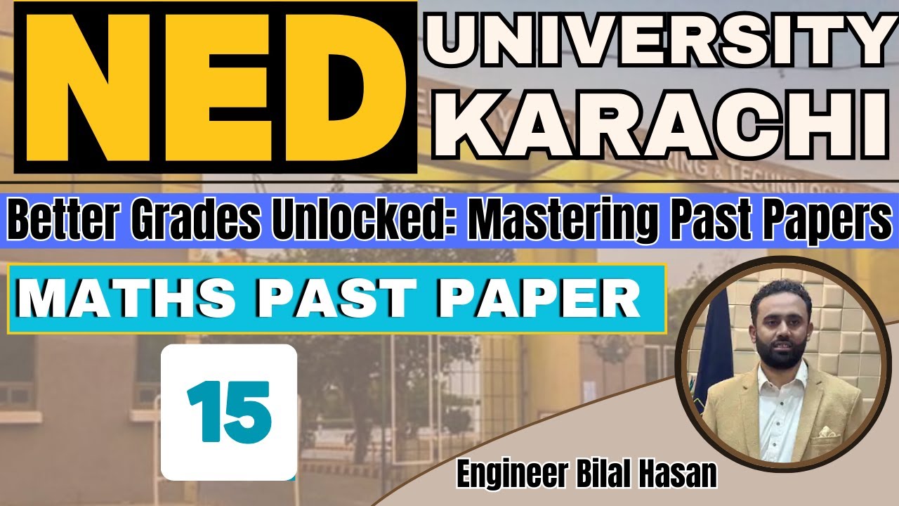 NED Karachi Round 1 Preparation 2025 I NED Math Past Paper 15 I NED ...