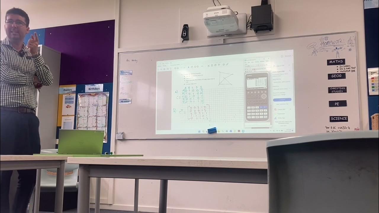 Connectivity matrices - Year 12 General Mathematics SACE - YouTube
