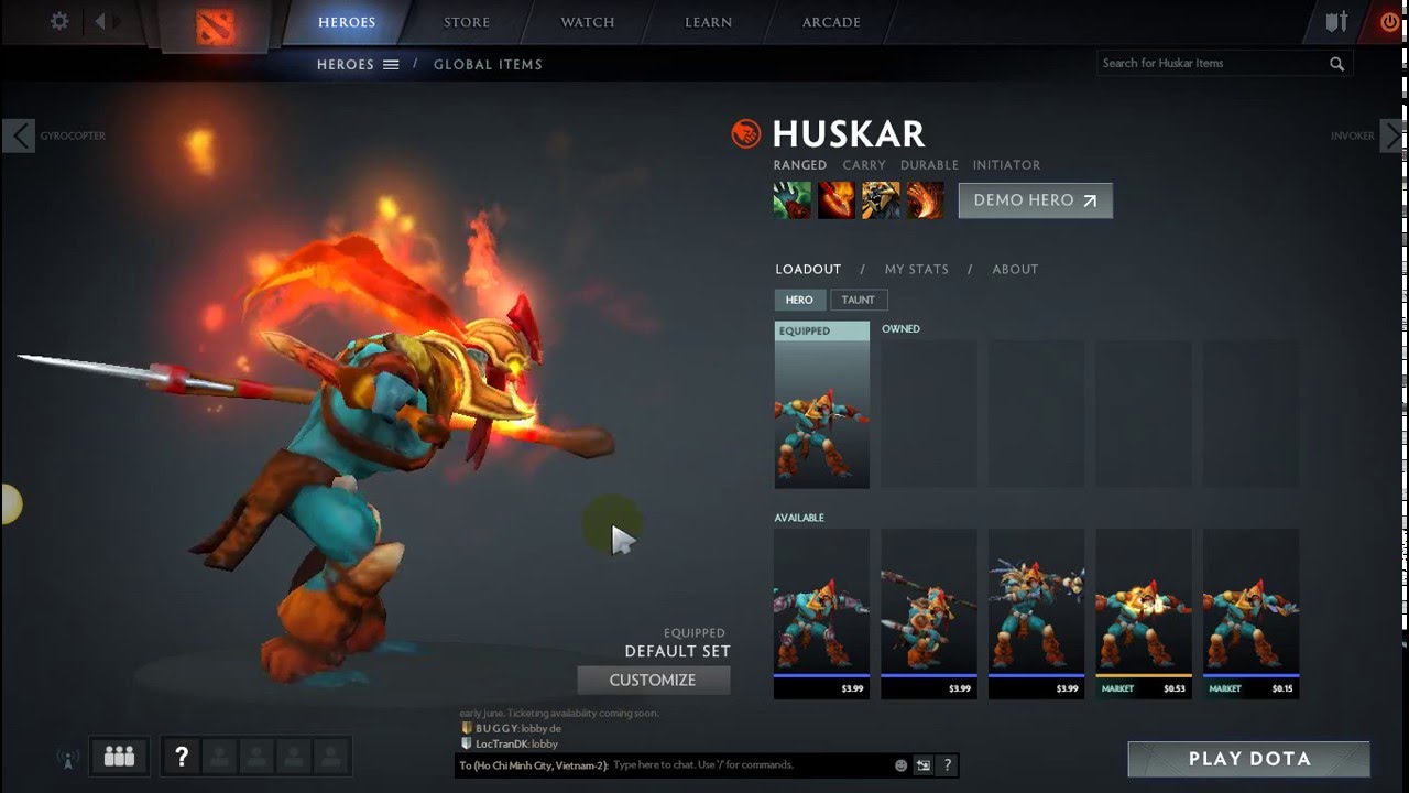 Mod Dota Huskar Searing Dominator - YouTube