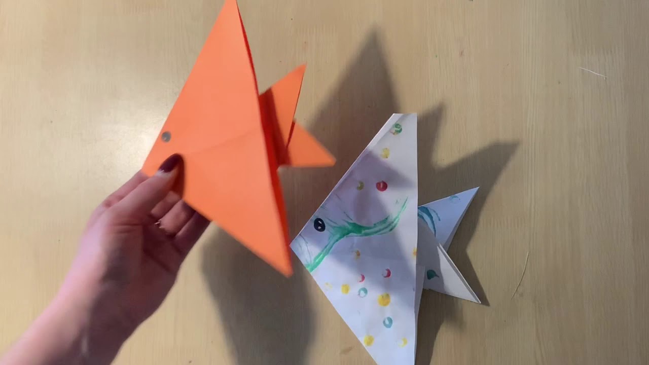 1st Grade Origami Fish - YouTube