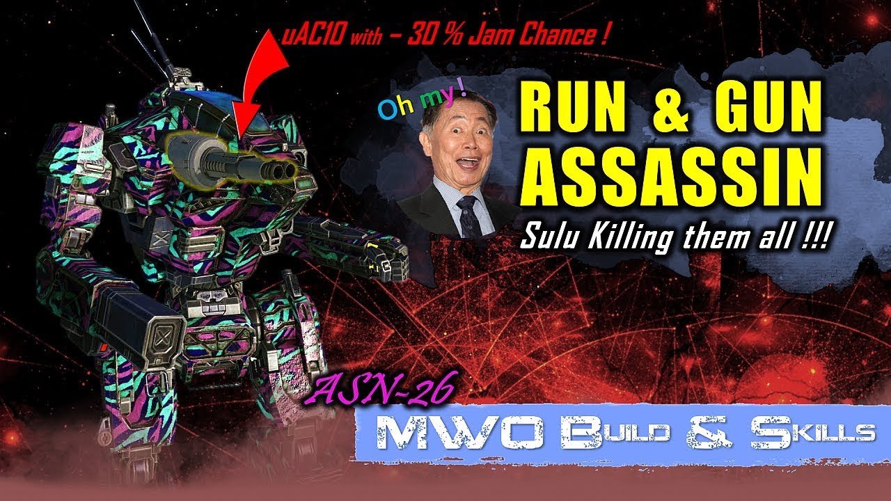 [BRxV] MWO Build & Skills : uAC10 Assassin with -30% Jam WOW! - YouTube