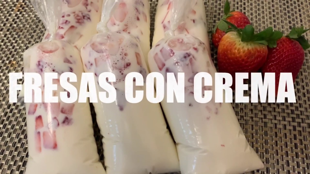 BOLIS GOURMET FRESAS CON CREMA || STRAWBERRIES AND CREAM BOLIS GOURMET ...
