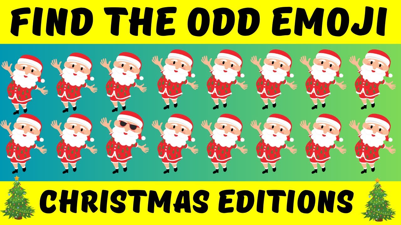 Find the Odd One Out | Emoji Quiz | Christmas Editions - YouTube