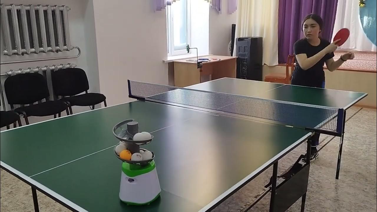 Китайский робот для настольного тенниса! обзор тренажёра для детей ...
